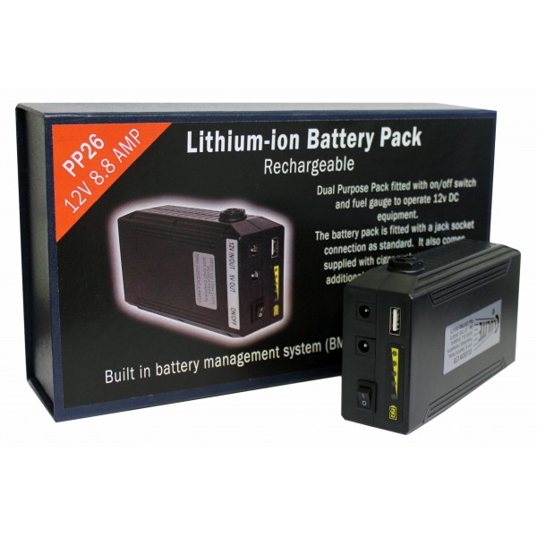 Clulite PP26 Battery Pack Li-ion 12v 8.8amp/hr – Melbourne Gun
